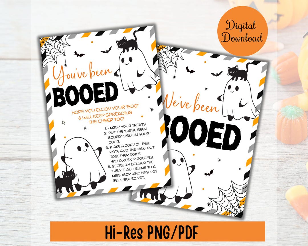 You've Been Booed, We've Been Booed, Halloween Trick or Treat ...