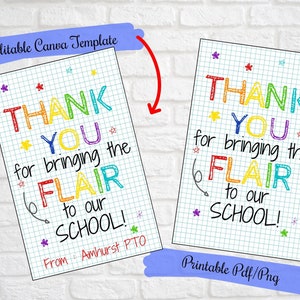 Flair Penend of Year Gift Tag for Teacher Admin Staff - Etsy