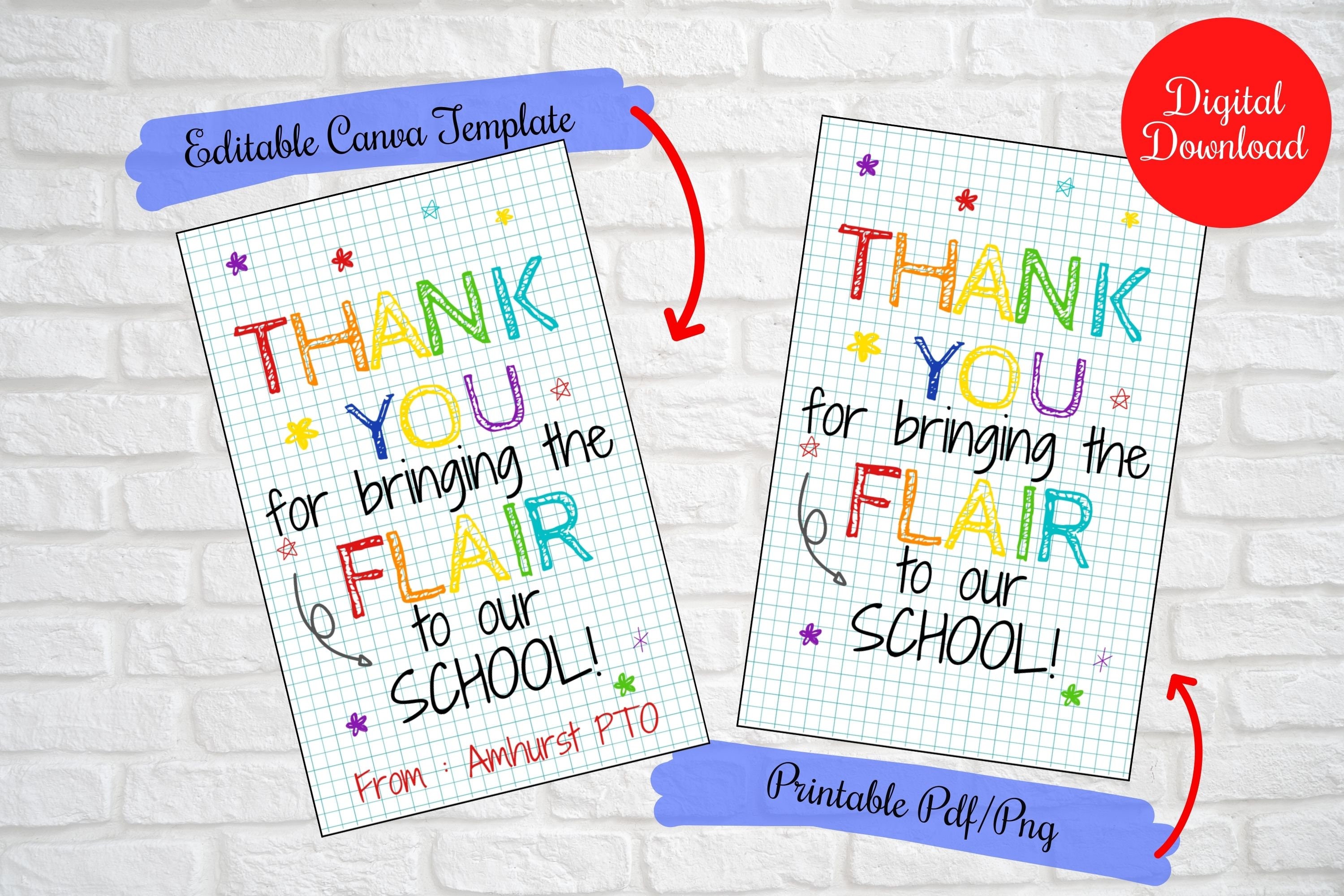 Flair Penend of Year Gift Tag for Teacher Admin Staff - Etsy