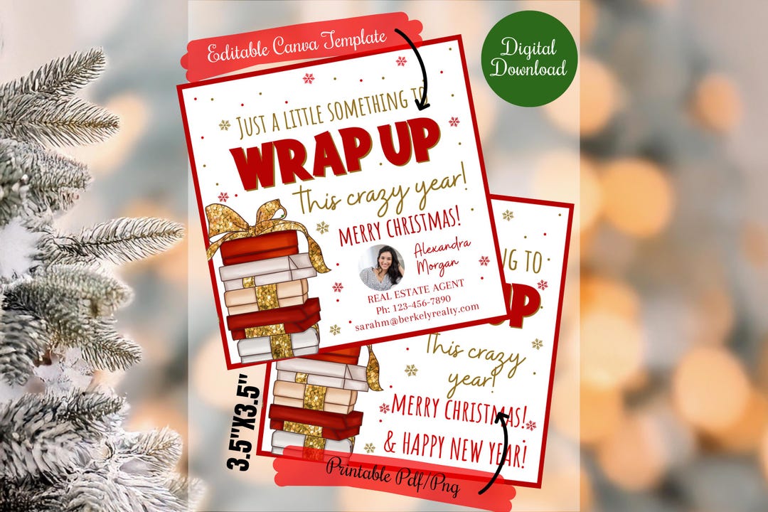 Just a Little Something to Wrap up This Crazy Year, Realtor Wrapping ...
