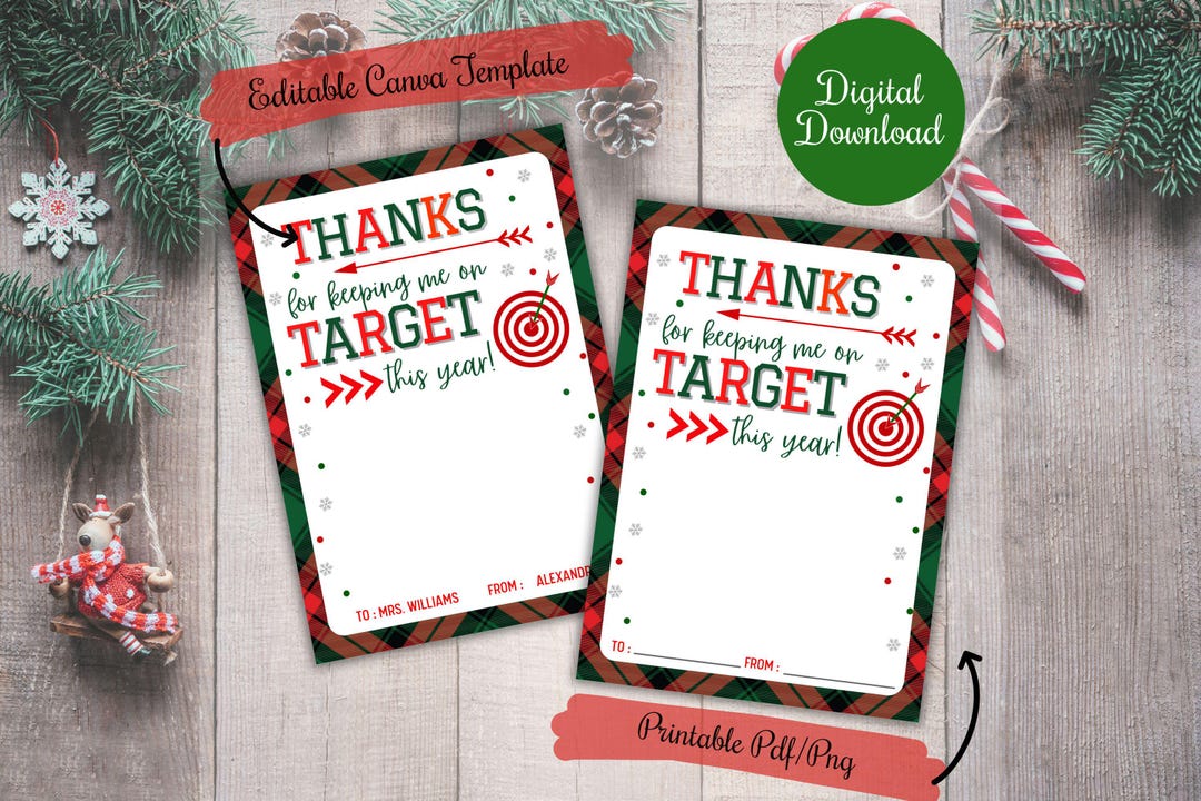 Thanks for Keeping Me on Target This Year ,christmas Target Gift Card ...