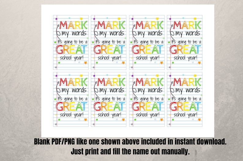 Mark My Wordsit is Going to Be Great Year Back to School - Etsy UK