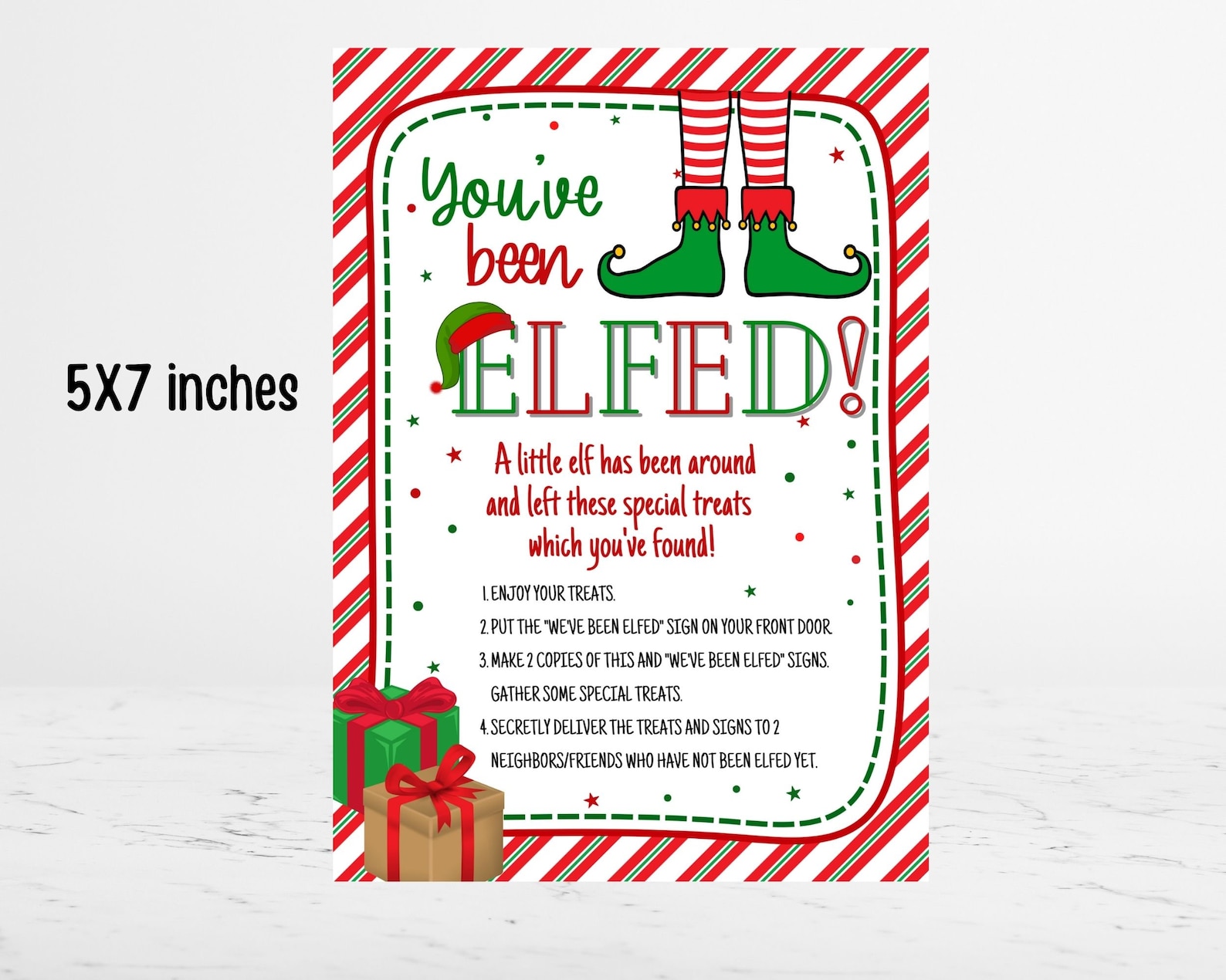 You've Been Elfed We've Been Elfed Sign Christmas - Etsy