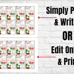 Just a Little Christmas Treat for Someone so Sweet Gift Tags,christmas ...