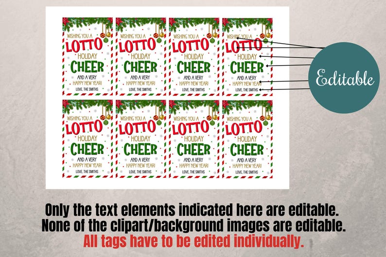 Wishing You a Lotto Holiday Cheer, Christmas Lottery Scratch Card Gift ...