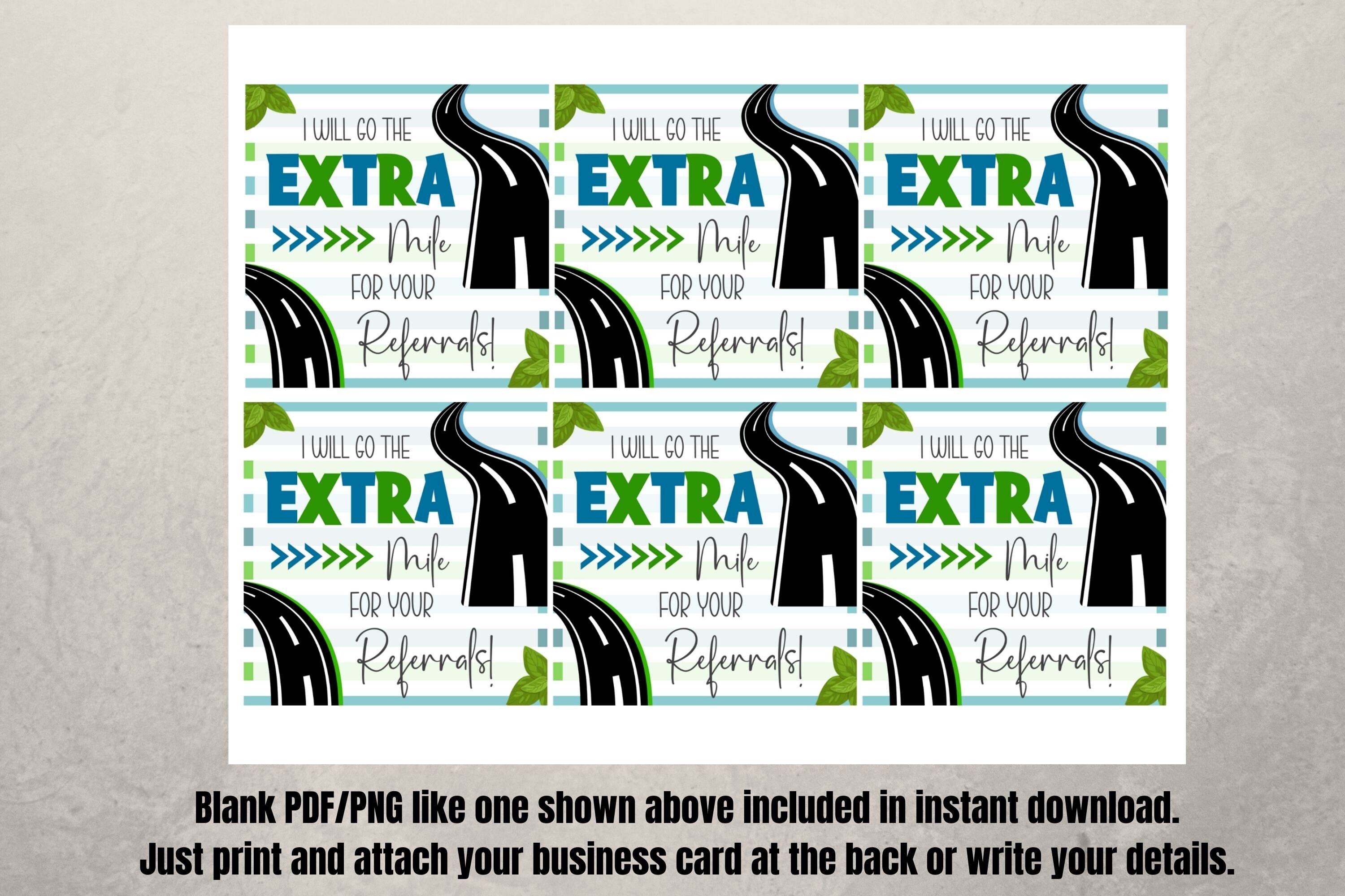 I Will Go the Extra Mile for Your Referrals,business Marketing Exrta ...