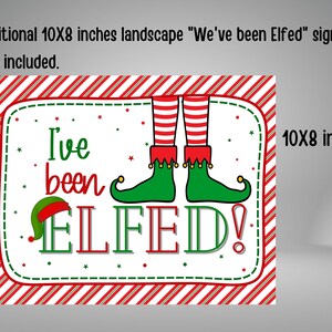 You've Been Elfed Co Worker Printable, I've Been Elfed Office Workplace ...
