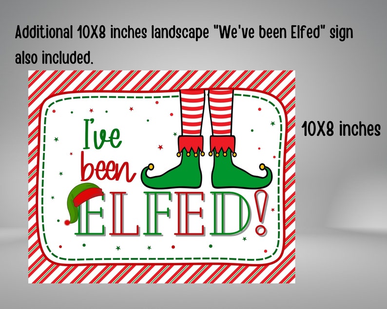 You've Been Elfed Co Worker Printable, I've Been Elfed Office Workplace ...
