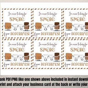 Realtor Smores Gift Tags, I'm Never Too Busy for Smore of Your ...