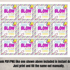 Back to School Bubbles Gift Tags, This Year is Going to Blow You Away ...