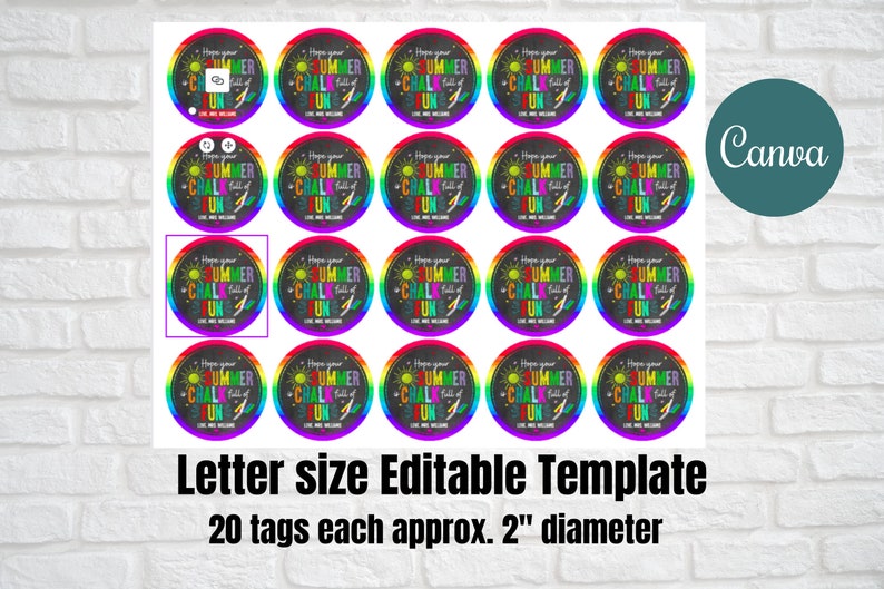 Chalk Full of Fun Gift Tags, End of Year Gift Tags for Students, End of ...