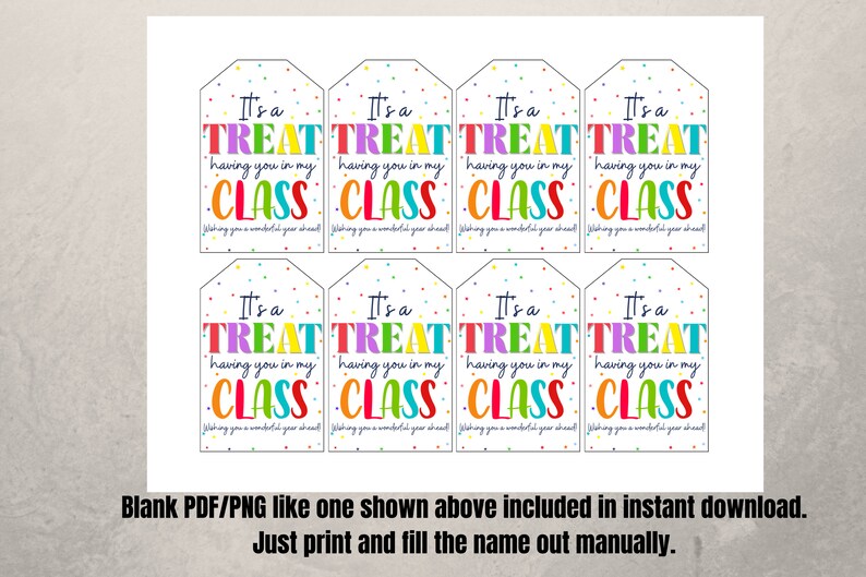 Editable Back to School Gift Tags for Students From Teachers - Etsy