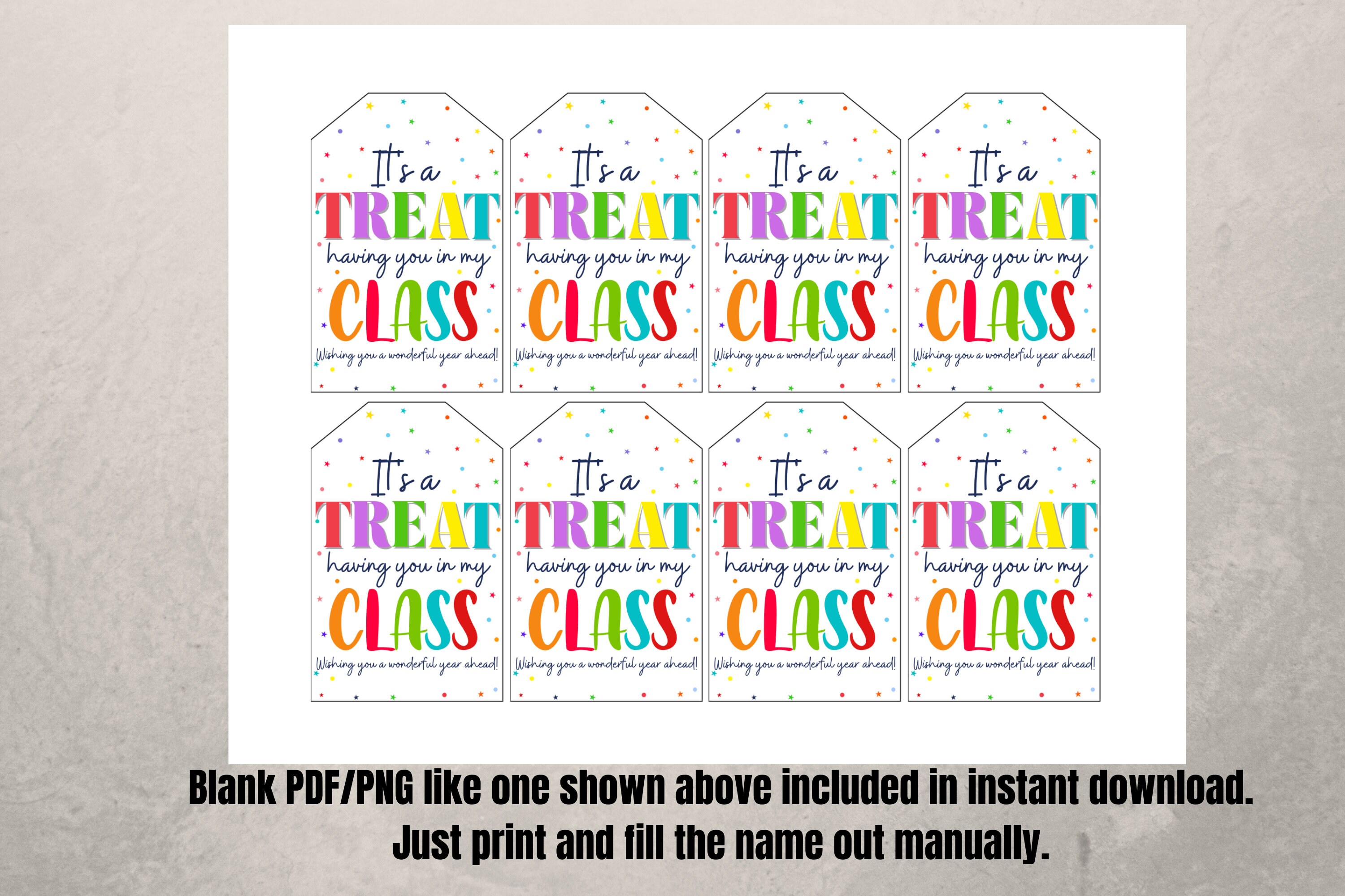 Editable Back to School Gift Tags for Students From Teachers - Etsy