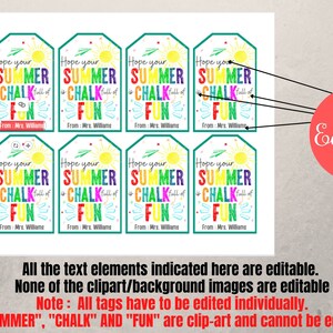 Chalk Full of Fun Gift Tags, End of Year Gift Tags for Students, Last ...