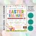 Editable Easter Egg Hunt Flyer Template, Printable Easter Egg Hunt ...
