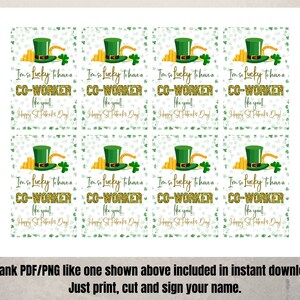 So Lucky to Have a Co-worker Like You,co Worker St Patrick's Day Gift ...
