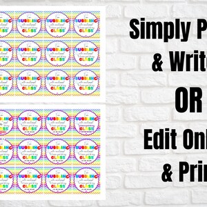 First Day of School Bubbles Gift Tags, I Am Bubbling With Excitement to ...