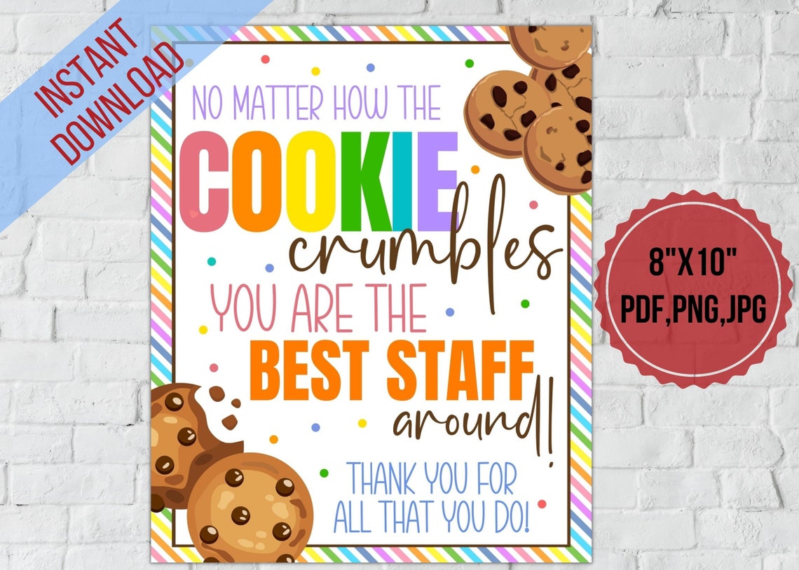 Cookies Teacher Appreciation Table Signno Matter How the | Etsy