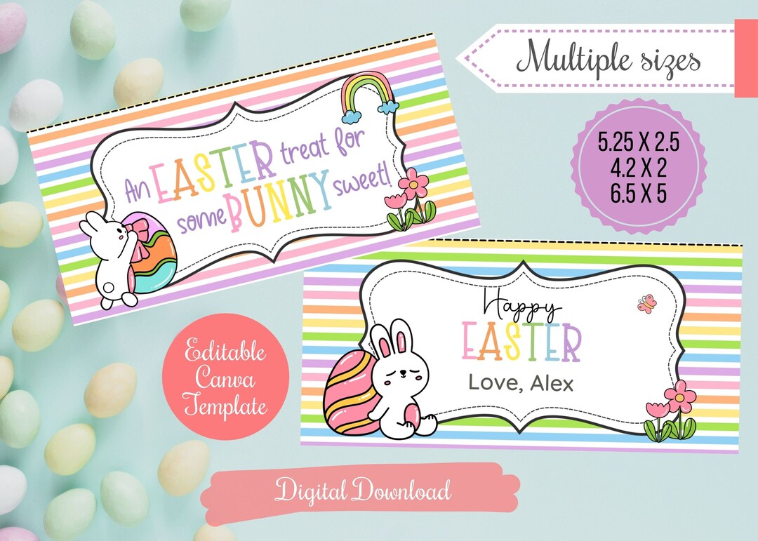 An Easter Treat for Some Bunny Sweet Treat Bag Topper, Easter Fold Over ...