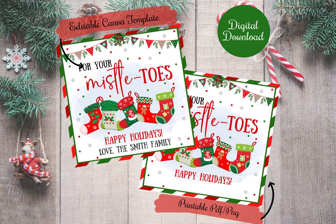 For Your Mistletoes Christmas Gift Tags , Friend Family Christmas Socks ...