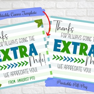 Thanks for Always Going the Extra Mile Bus Driver Teacher - Etsy