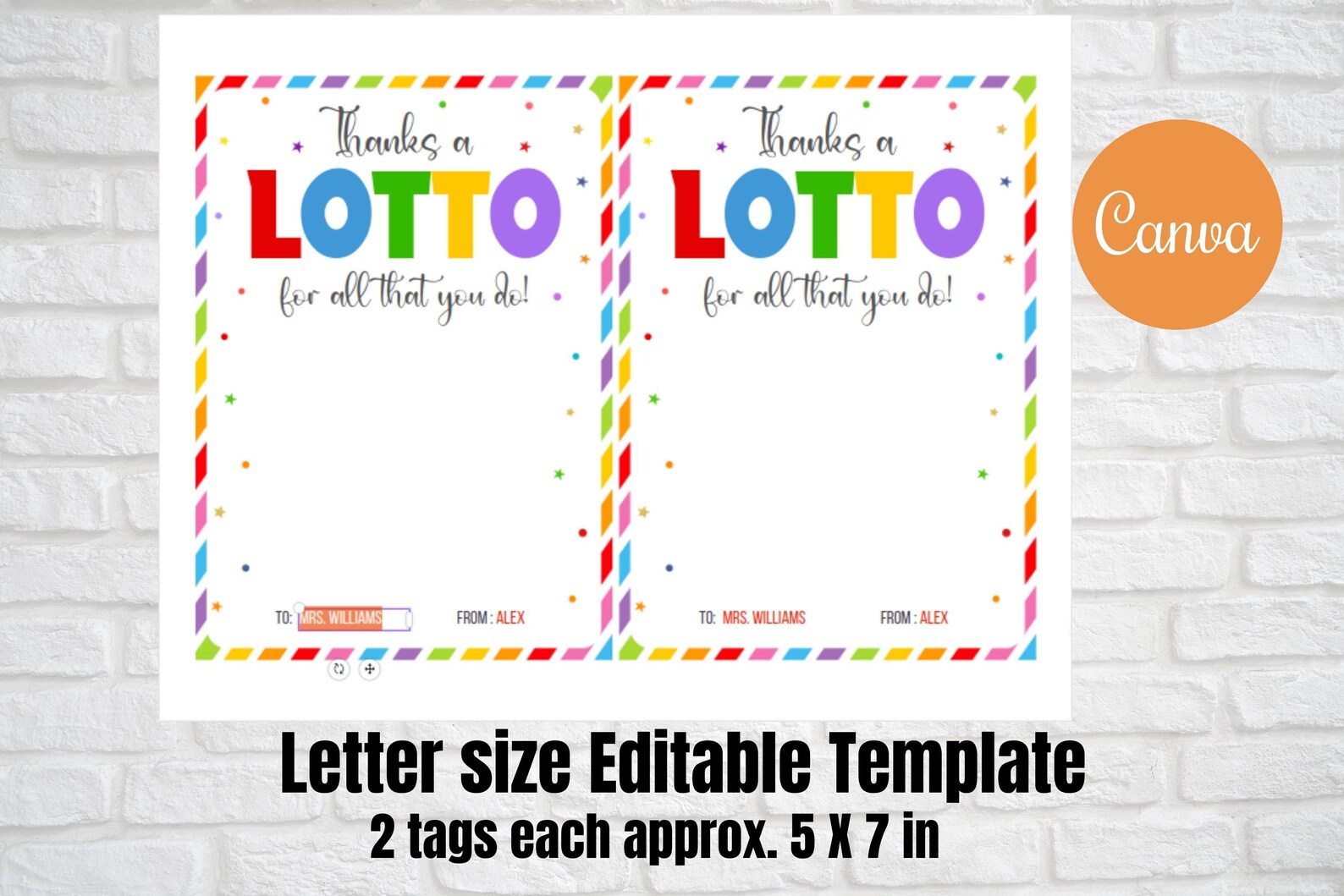 Lotto Gift Card Holder for Teacher, Staff, Employee Nurse, Teacher ...