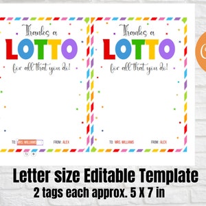 Lotto Gift Card Holder for Employees, Staff, Teacher Nurse, Teacher ...