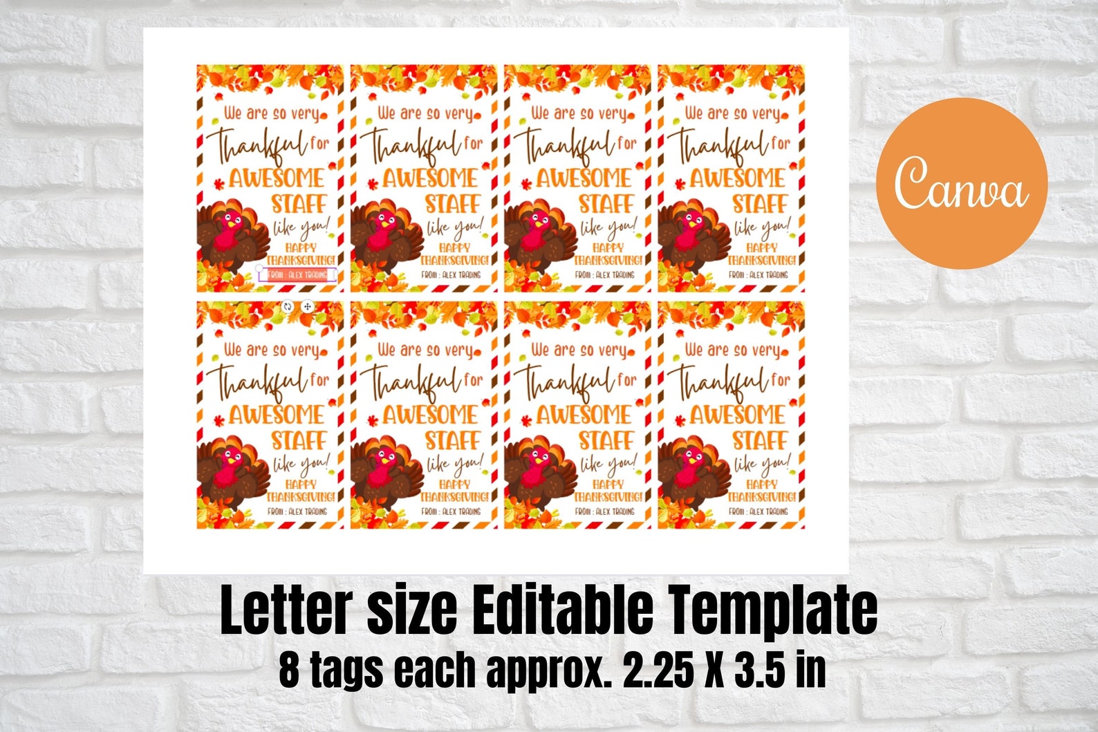 We Are so Very Thankful for Awesome Staff Like You Treat Tags ...