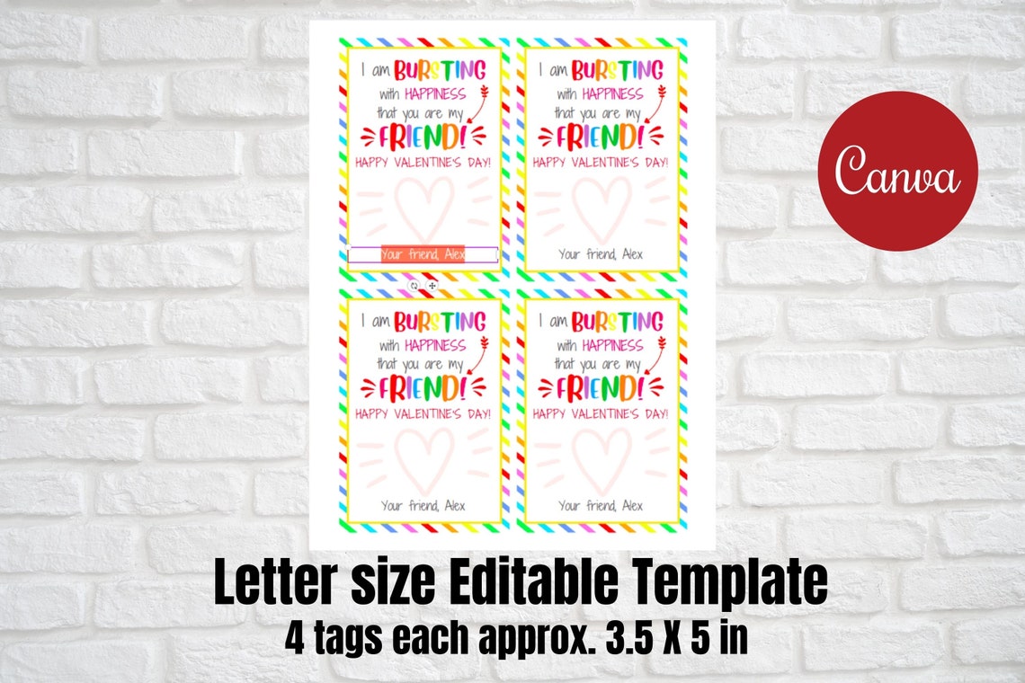I Am Bursting With Happiness, Fun Size Candy Printable Bursting ...