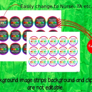 Teachers like you paint bright futures Teacher Editable Gift | Etsy