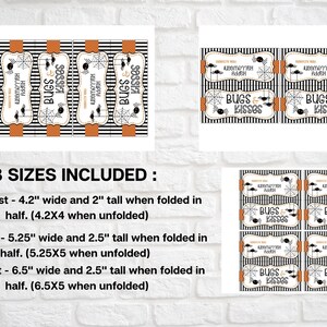 Bugs and Kisses Halloween Treat Bag Topper, Editable Halloween Gift ...