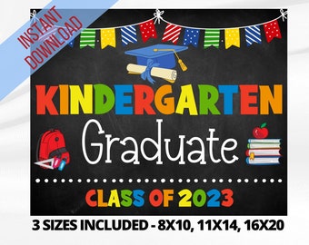 Printable Kindergarten Graduation Banner Coloring Page Banner - Etsy
