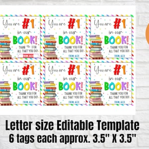 You're No 1 in Our Book,thank You for All That You Do.teacher ...