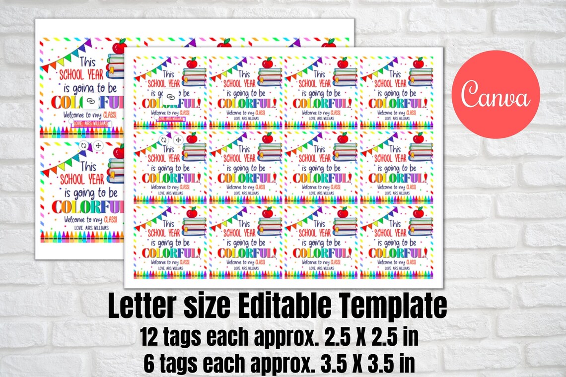 Back to School Crayons Gift Tags, This School Year is Going to Be ...