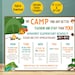 Editable Camping Themed Teacher Appreciation Week Schedule, Pto,camping ...