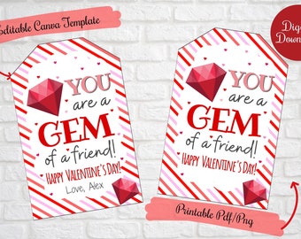 Ring Pop Valentine Printable | Etsy