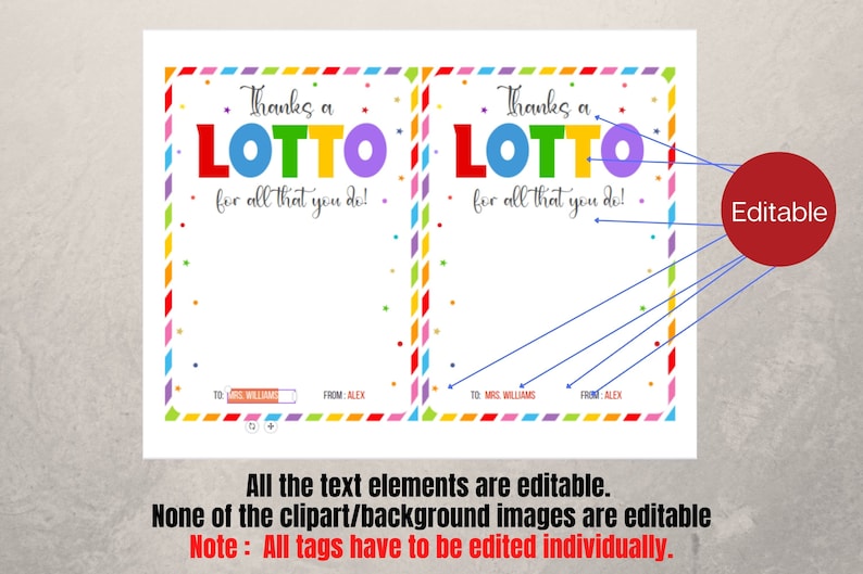 Lotto Gift Card Holder for Teacher, Staff, Employee Nurse, Teacher ...