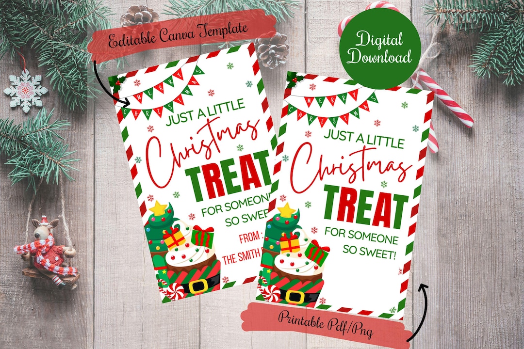 Just a Little Christmas Treat for Someone so Sweet Gift Tags,christmas ...