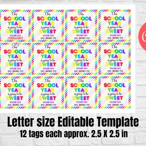 Back to School Candy Gift Tags This School Year is Going to - Etsy