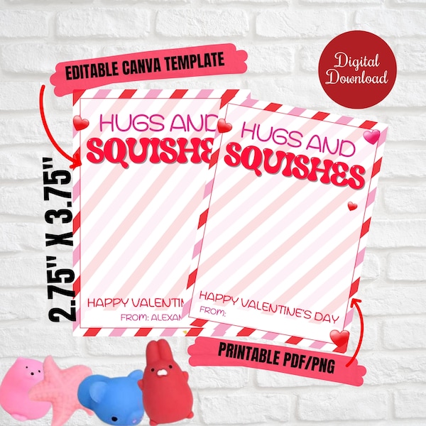 Squishy Valentine Card - Etsy