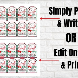 The Snuggle is Real Gift Tags ,christmas Gift Tags for Mittens, Gloves ...