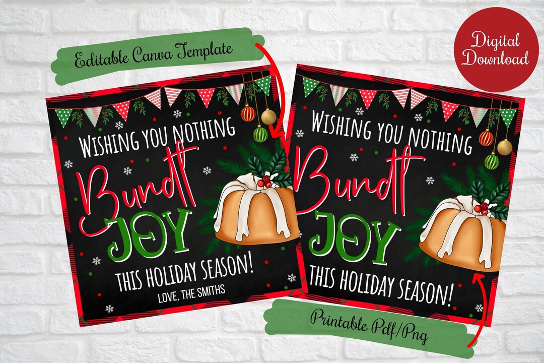 Wishing You Nothing Bundt Joy This Holiday Season ,christmas Bundt Cake ...