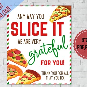 Anyway You Slice It We Are Grateful for Youlpizza Teacher - Etsy