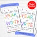 Let's Start This Year off Write, Back to School Pen Marker Gift Tags ...