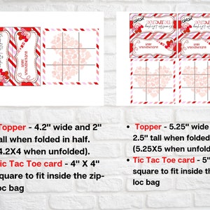Printable Valentine Kisses Tic Tac Toe Treat Bag Topper and Card ...