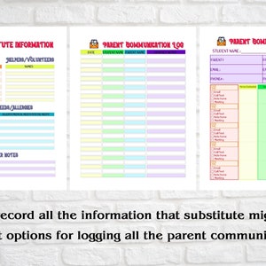 2022 2023 Teacher Planner Printable Binder Inserts - Digital Download ...