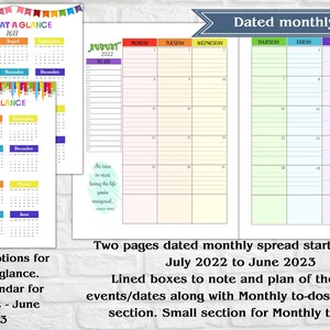 2022 2023 Teacher Planner Printable Binder Inserts - Digital Download ...