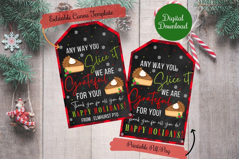 Anyway You Slice It,we Are Grateful for You,christmas Appreciation Gift ...