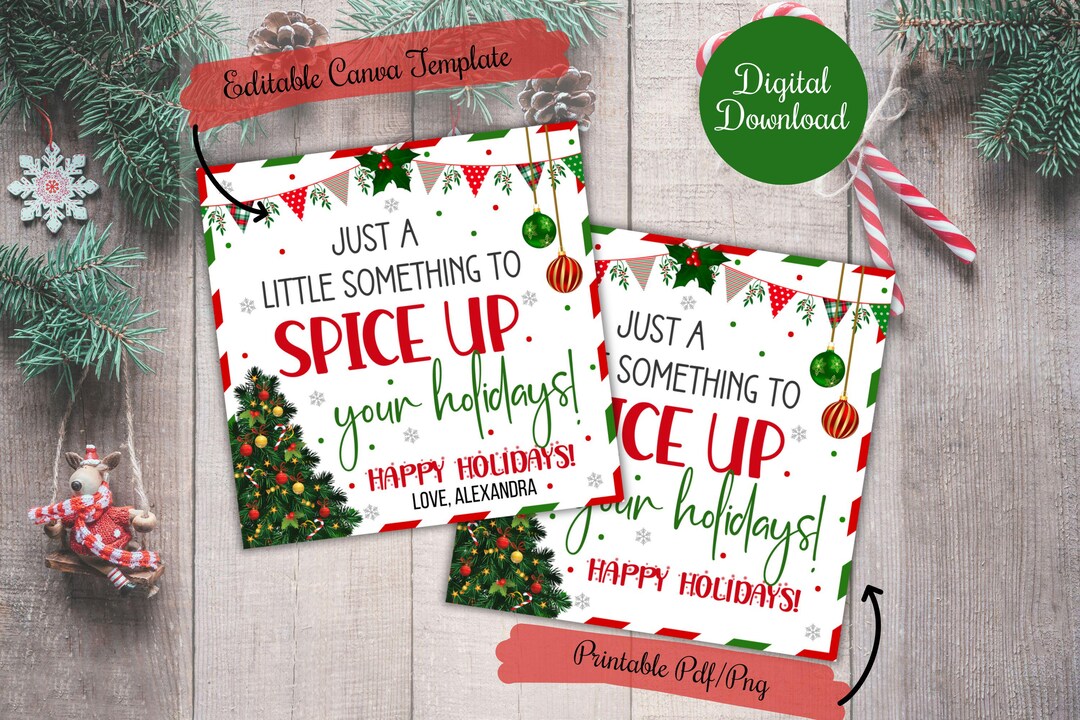Just a Little Something to Spice up Your Holidays Gift Tags ,spice Hot ...