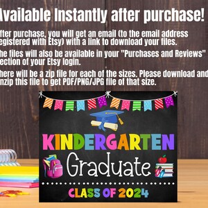 Kindergarten Graduation Photoprop Sign, Kindergarten Last Day 2023 ...